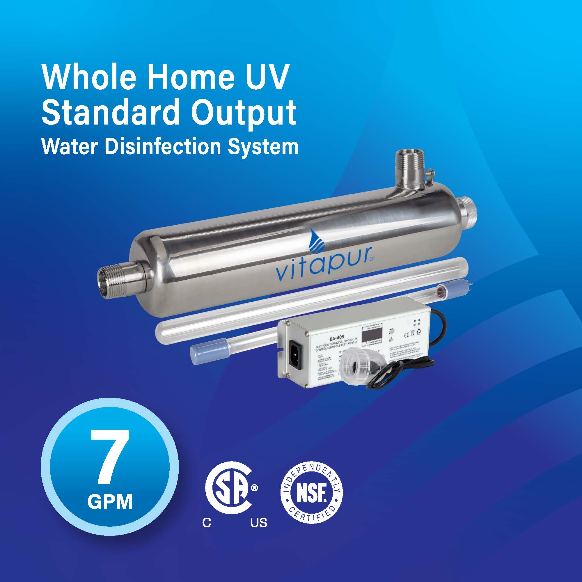 Vitapur 7 gpm Whole Home UV Water Disinfection System